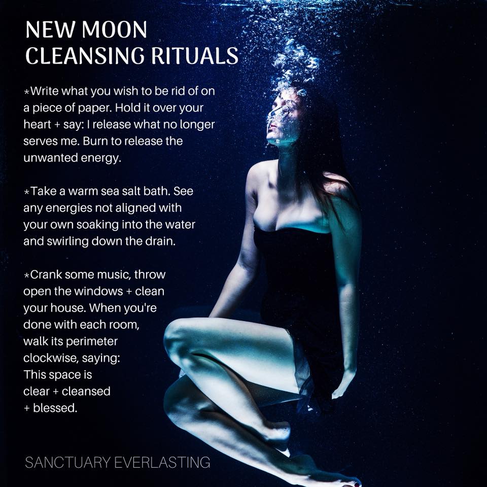 New Moon Cleansing Rituals - Sanctuary Everlasting New Moon Cleansing Rituals - Sanctuary Everlasting