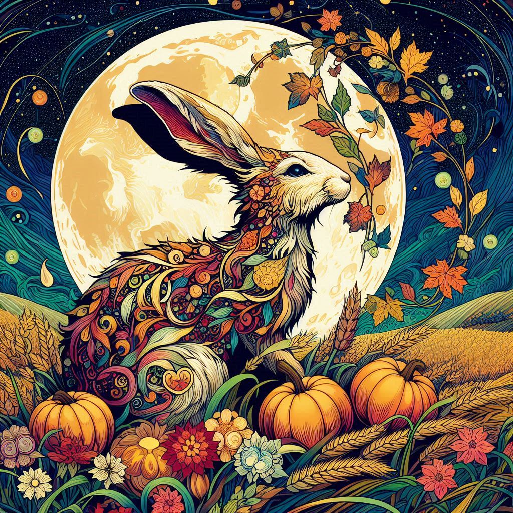 The Hare in the Moon: Folklore and Totem Meaning for the Harvest Season ...
