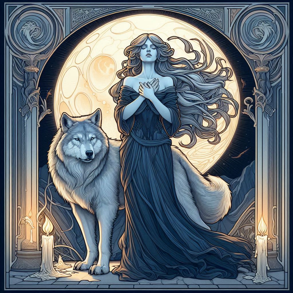 Wolf Moon Candle Ritual for Protection, Courage, and Lunar Light - Sanctuary Everlasting