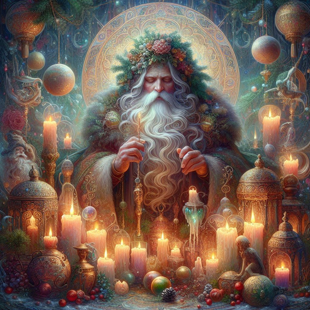 Old Father Christmas: The Green-Robed Winter Spirit Who Existed Before ...