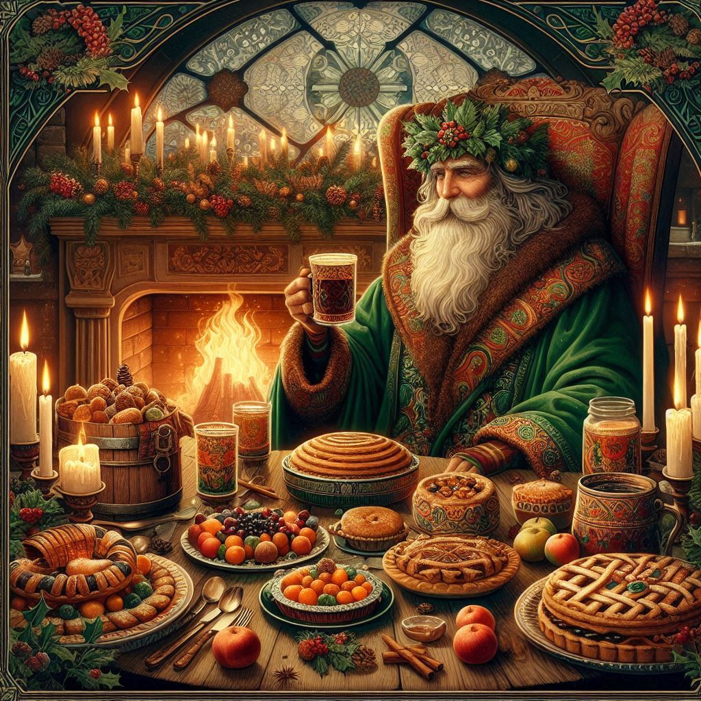 Old Father Christmas: The Green-Robed Winter Spirit Who Existed Before ...