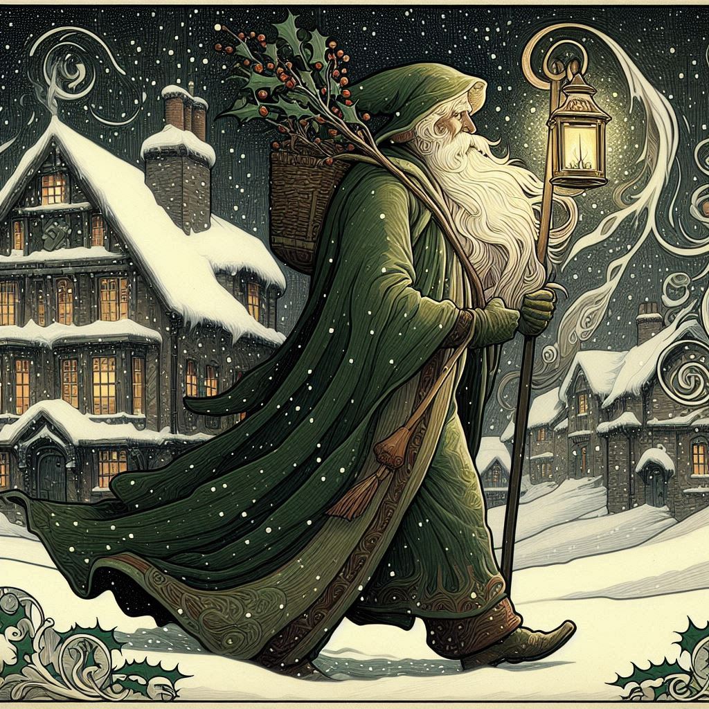 Old Father Christmas: The Green-Robed Winter Spirit Who Existed Before ...