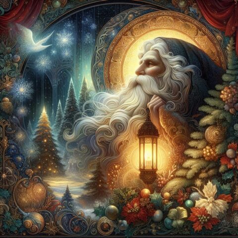 Old Father Christmas: The Green-Robed Winter Spirit Who Existed Before ...