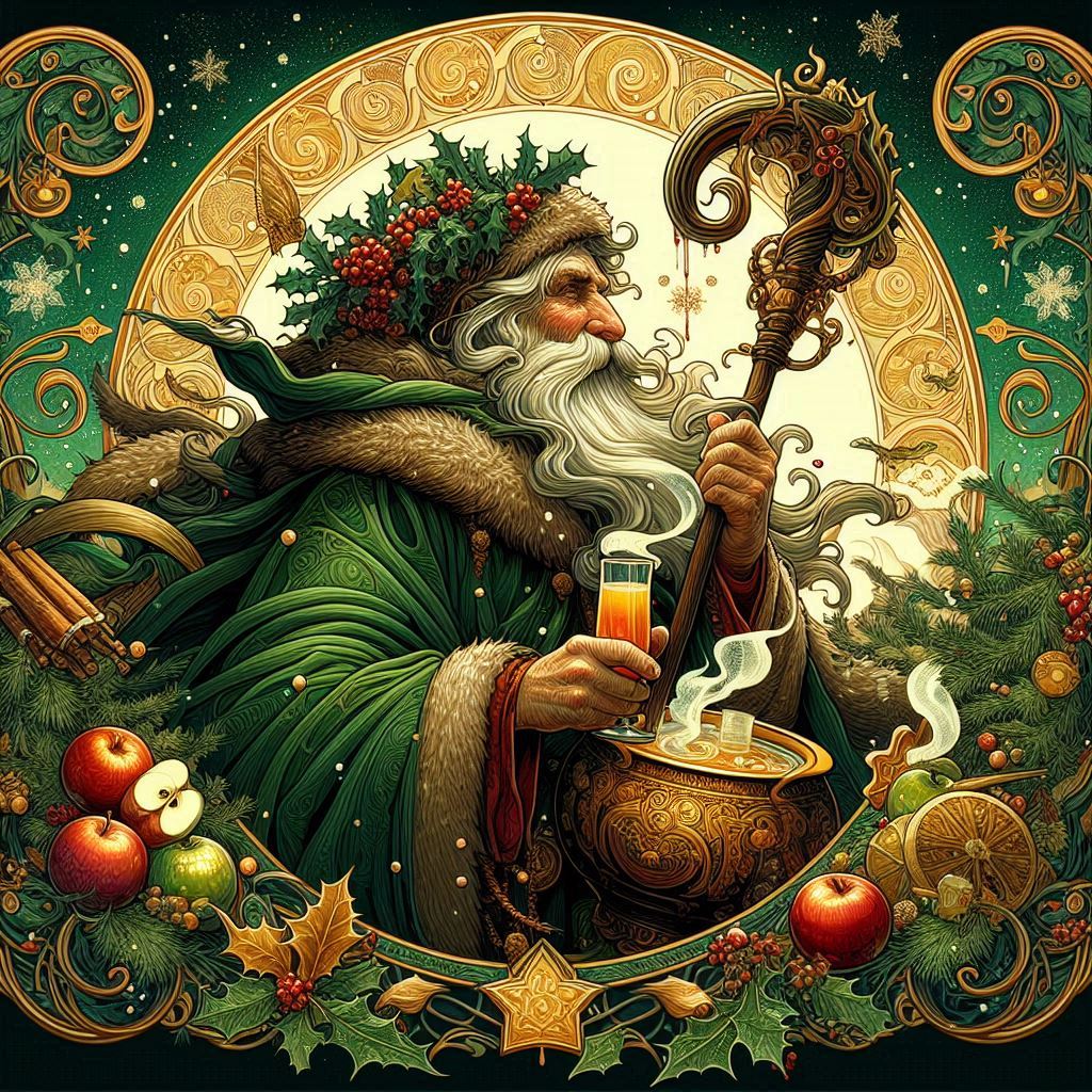 Old Father Christmas: The Green-Robed Winter Spirit Who Existed Before ...