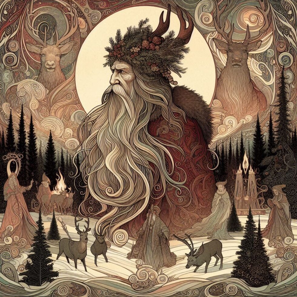 Old Father Christmas: The Green-Robed Winter Spirit Who Existed Before Santa - Sanctuary Everlasting