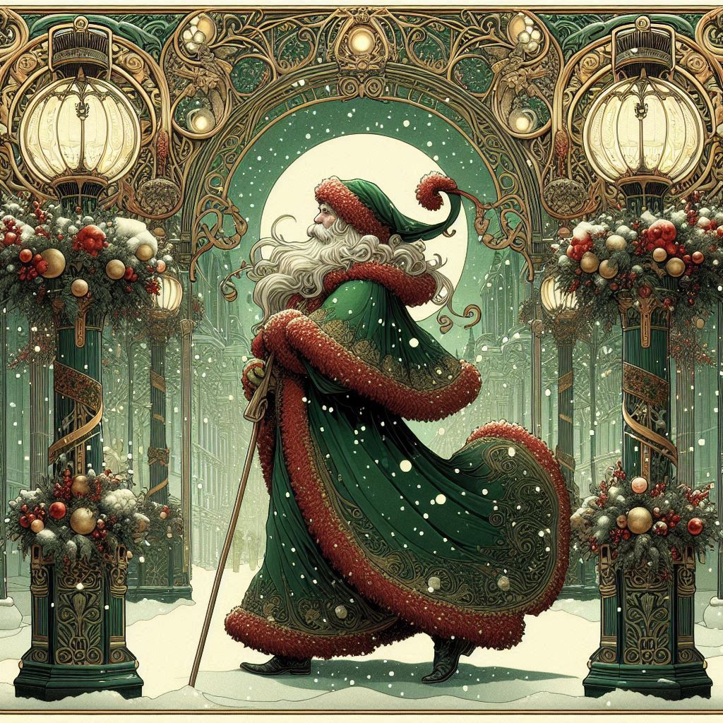 Old Father Christmas: The Green-Robed Winter Spirit Who Existed Before ...
